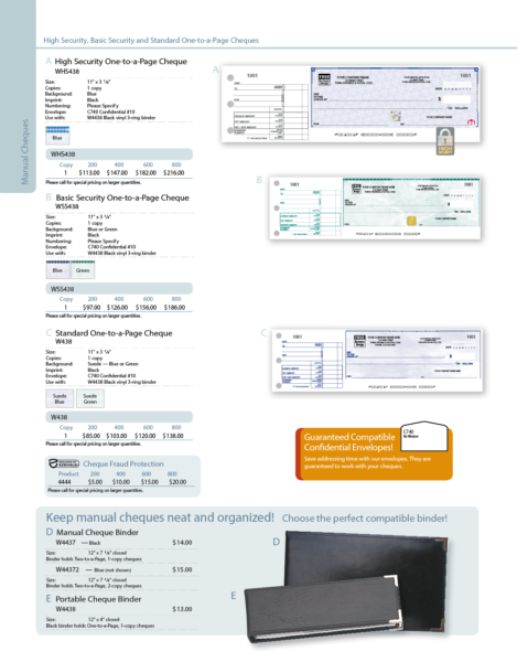 Manual Cheques - Care Printing
